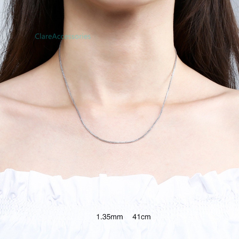 Sterling Silver Necklaces Chopin Chain Vermeil Gold Chain - Etsy Australia