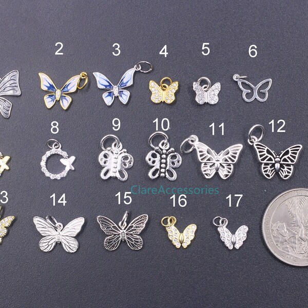 Butterfly Sterling Silver - Etsy