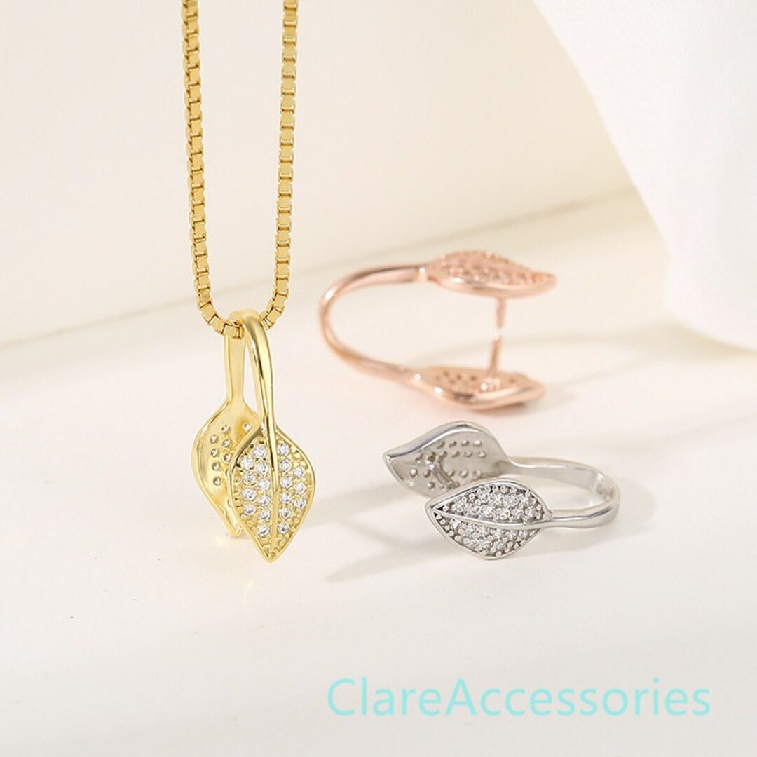 Sterling Silver Pinch Bails, Leaf Bail, Bails Wholesale, Designer Bail ...