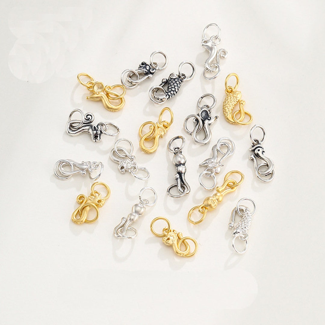 Sterling Silver Clasp, S Clasps, Animal Clasp, Fish Clasp, Dragon Clasp ...
