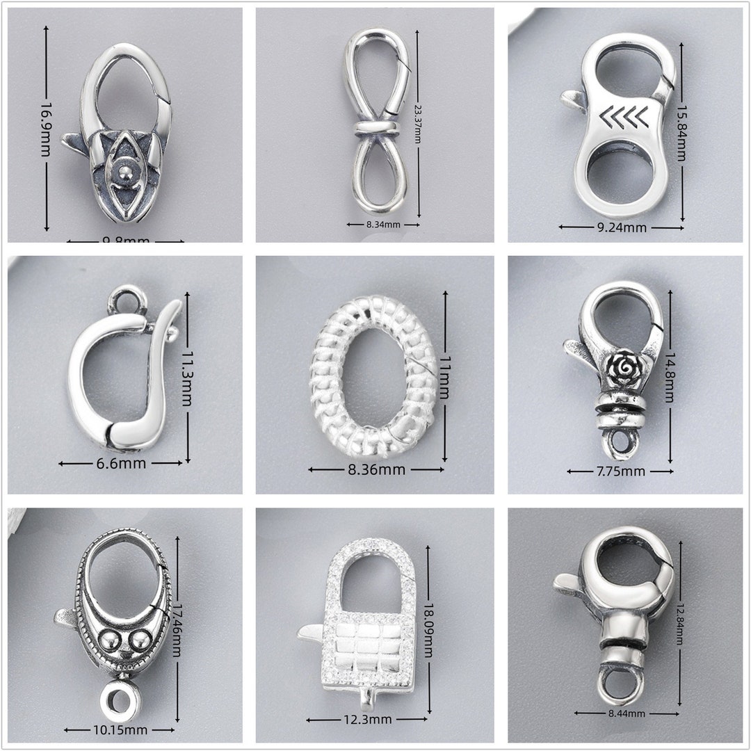 Sterling Silver Clasps, Leaf Clasp, Floral Clasp, Star Clasp, Lobster ...