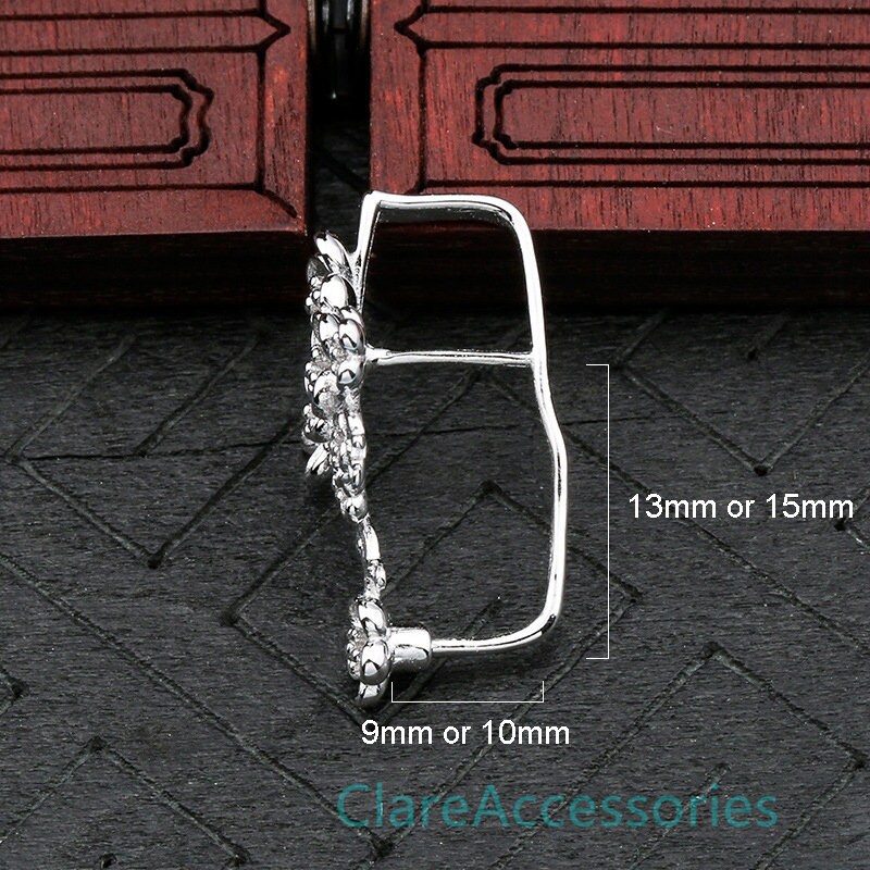 Sterling Silver Pinch Bails Flower Bail Bails Wholesale - Etsy