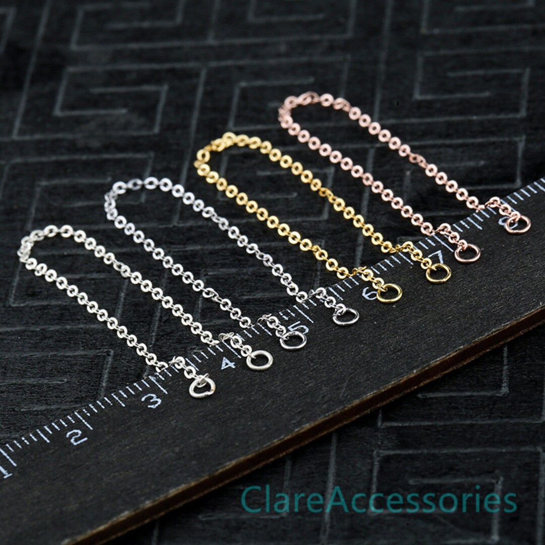 Sterling Silver Extender Chain, Extension Chains, Silver Extended Chain ...