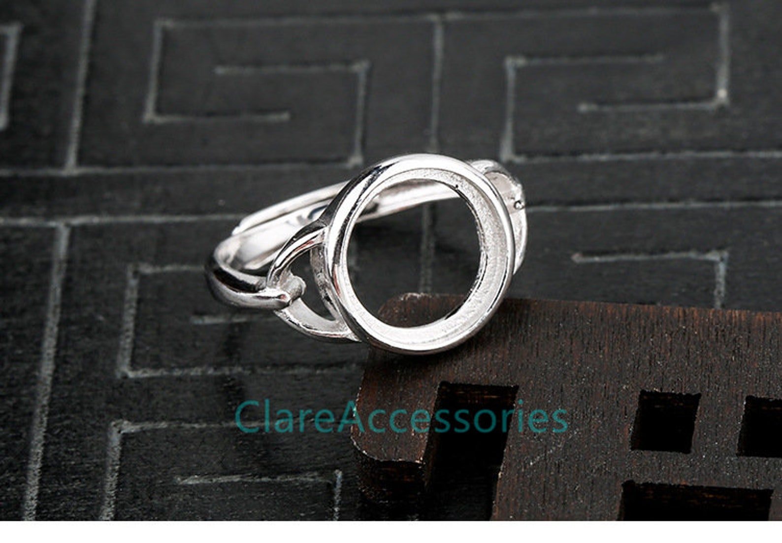 11MM Round Ring Blanks, 925 Solid Sterling Silver Ring Setting ...