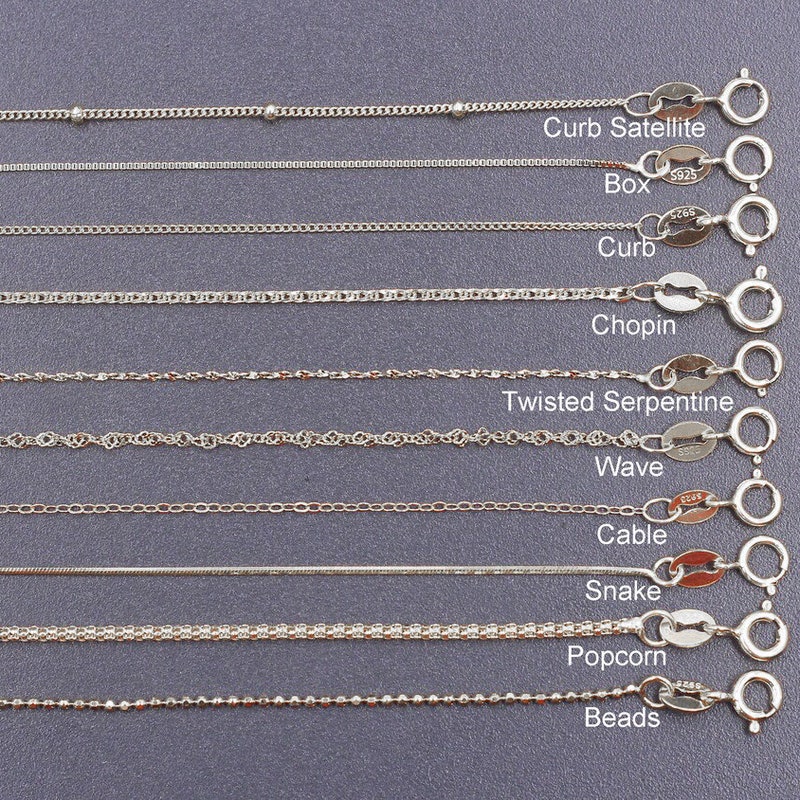 925 Silver Chain - Etsy