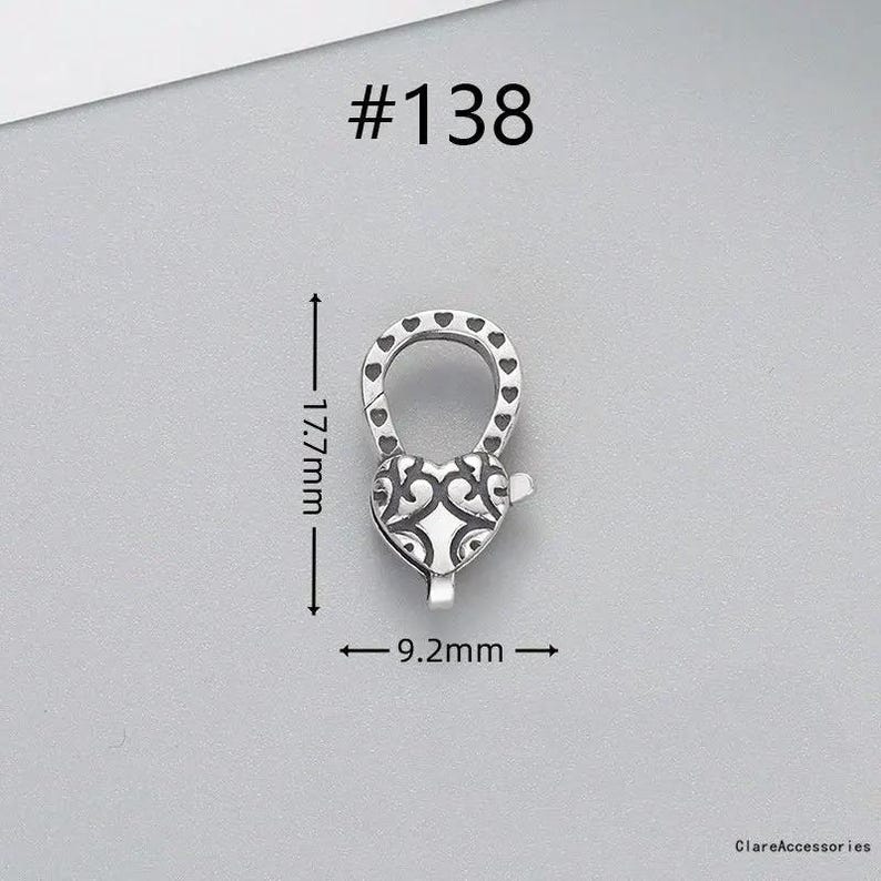 Sterling Silver Clasps, Leaf Clasp, Floral Clasp, Star Clasp, Lobster ...