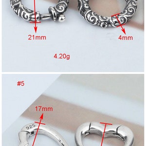 Sterling Silver Clasps, Dragon Clasp, Snake Clasp, Heart Clasp, Circle ...