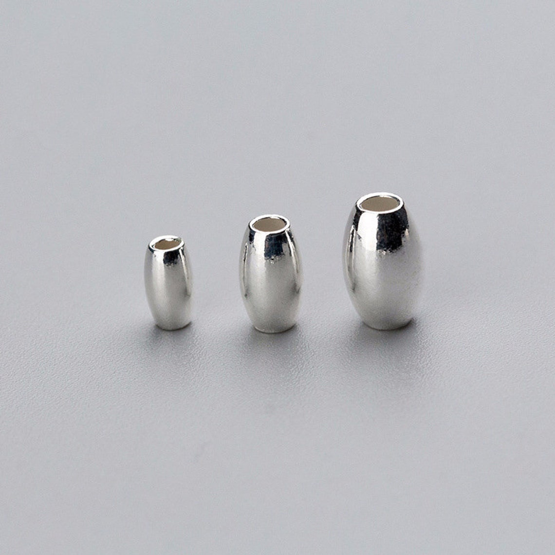 3-5mm Sterling Silver Rice Beads 925 Silver Bead Wholesale - Etsy
