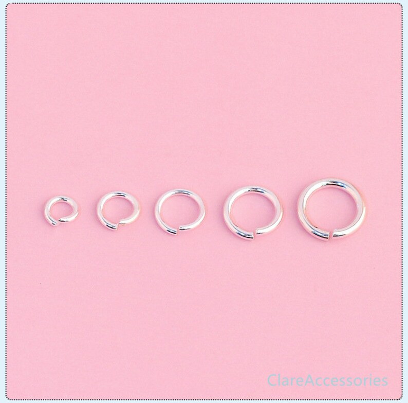 Sterling Silver Jump Ring Open Jump Rings 3mm 4mm 5mm 6mm - Etsy