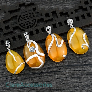 Sterling Silver Pendant Blanks, Irregular, Stone Pendant Setting, 925 ...