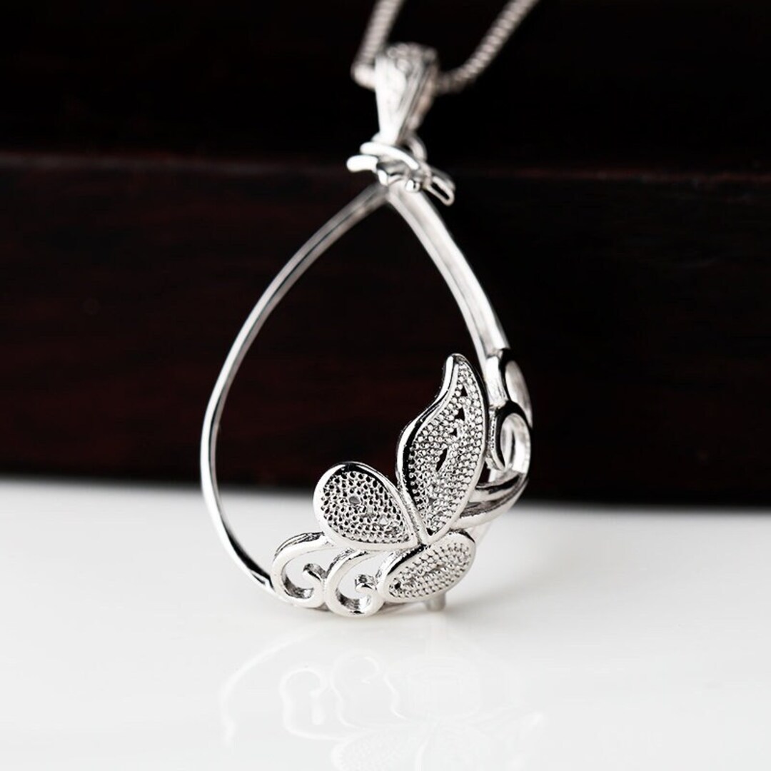 Sterling Silver Pendant Blanks, 15x20mm Waterdrop, Stone Pendant ...