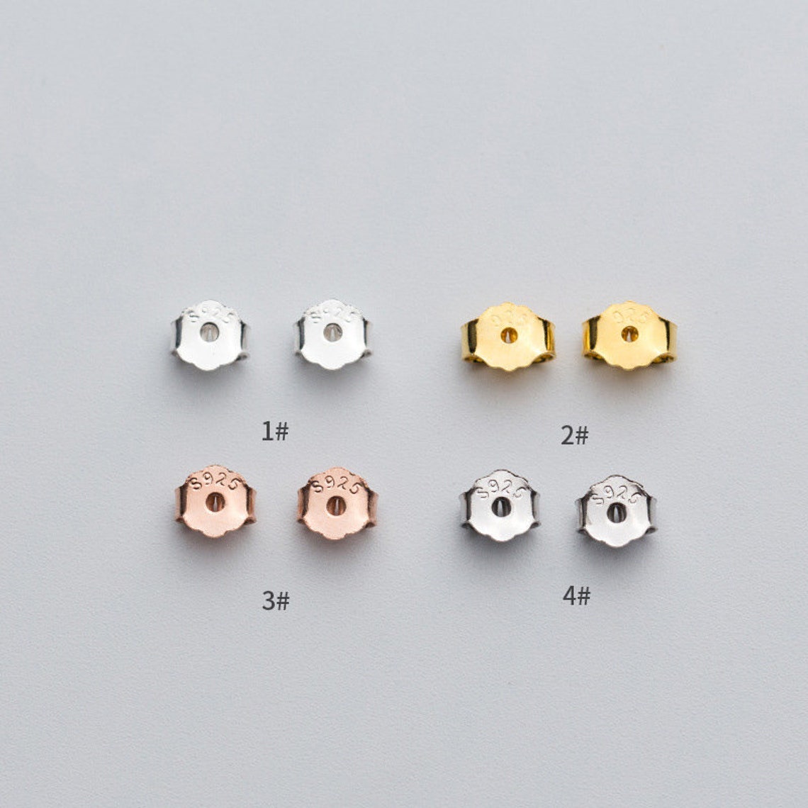 Sterling Silver Earring Backs Earring Backings Pierced for - Etsy Ireland