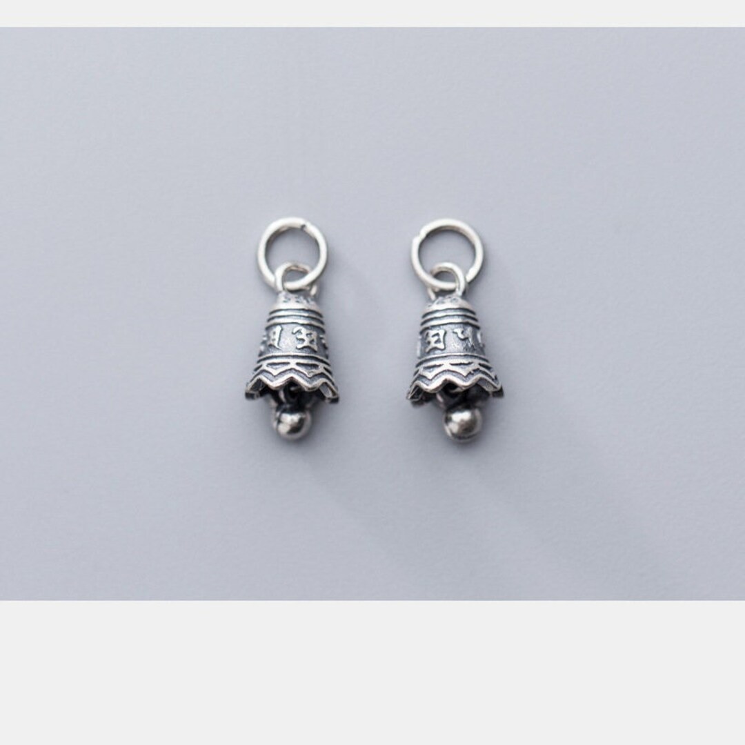 Sterling Silver Bell Charms, Necklace Charm, Bangle Charm, Sterling ...