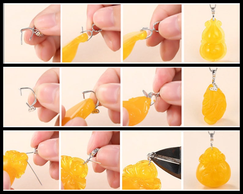 Sterling Silver Pinch Bails, Dragon Bail, Bails Wholesale, Designer ...
