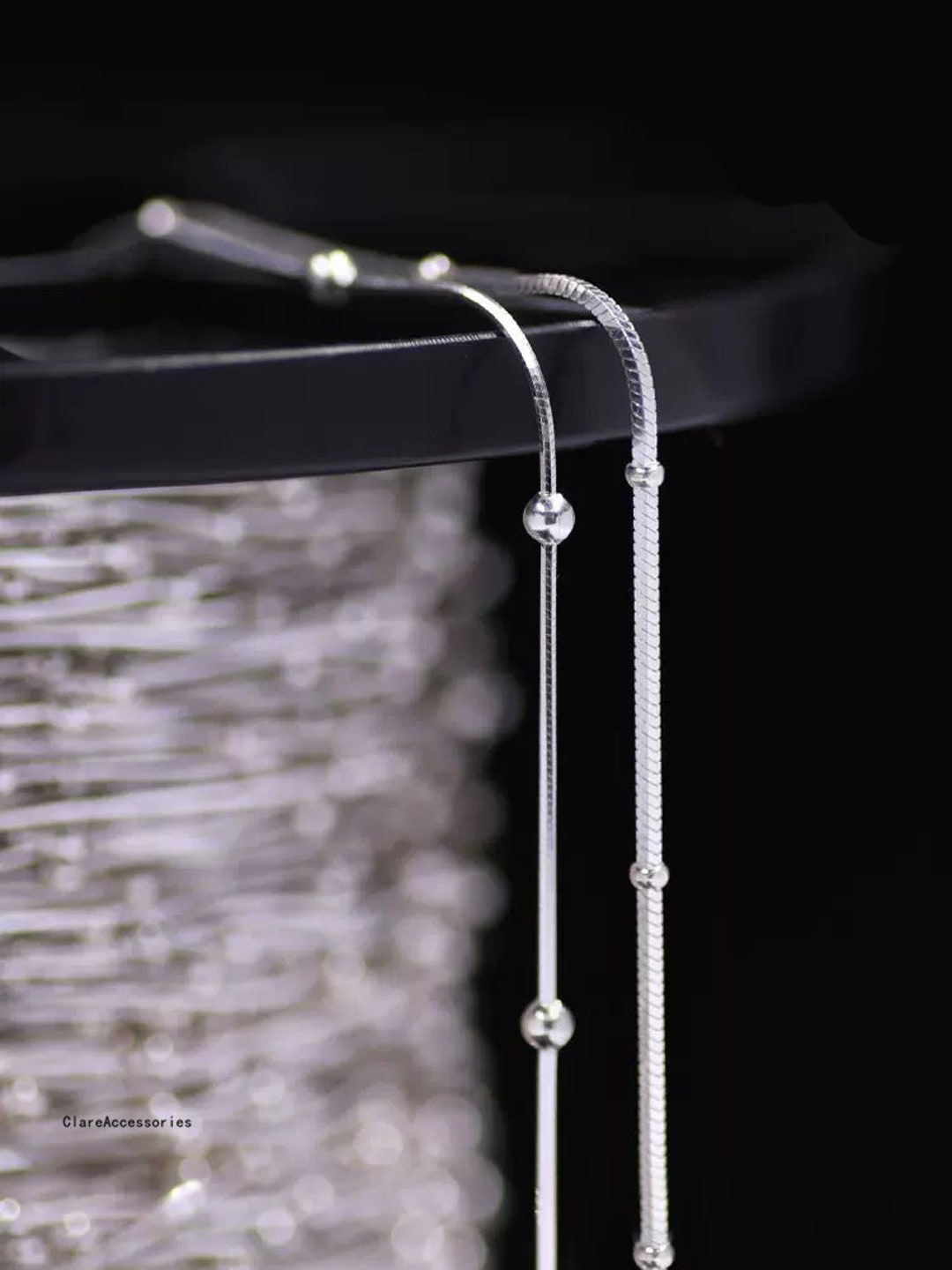 925 Silver Snake Satellite Chains, Sterling Silver Chain, for Making ...