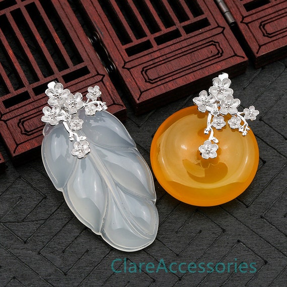 Sterling Silver Pinch Bails Flower Bail Bails Wholesale - Etsy