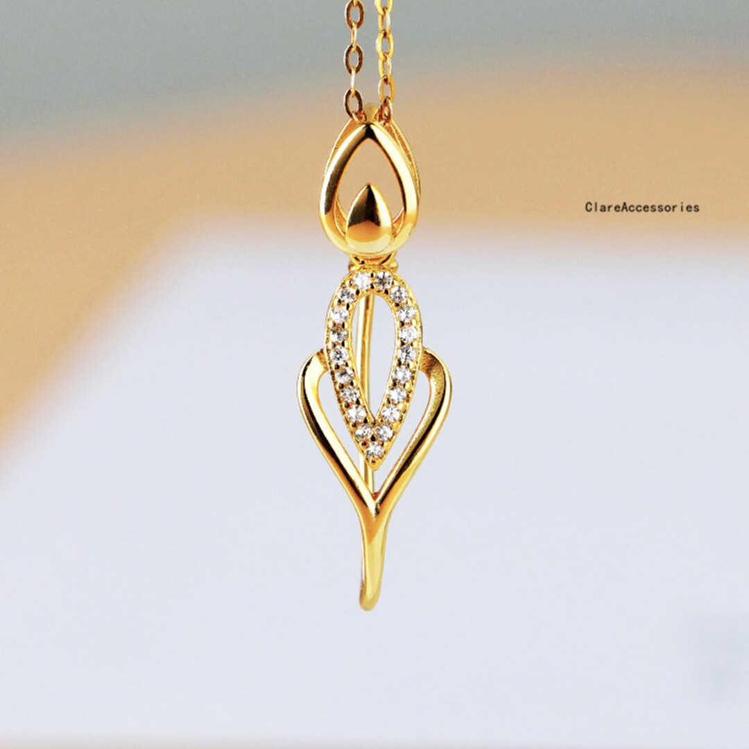 Sterling Silver Pinch Bails, Flower Bail, Bails Wholesale, Designer ...