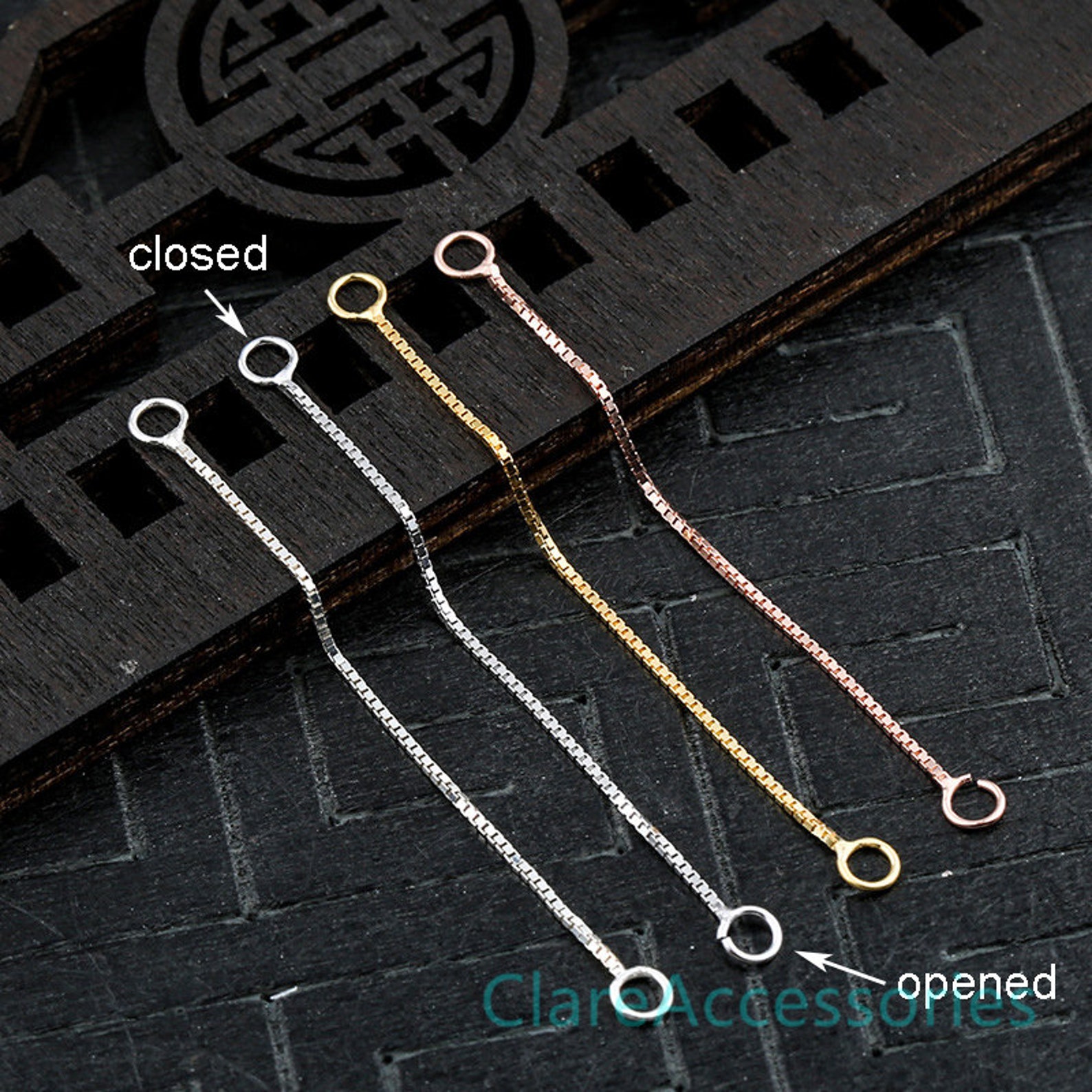 Sterling Silver Extender Chain, Extension Chains, Silver Extended Chain ...