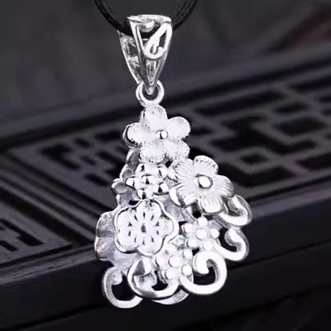 Sterling Silver Pinch Bails, Flower Bail, Bails Wholesale, Designer ...