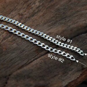 3.0mm Silver Curb Chain, Hole Size 1.5mm, 925 Sterling Silver Chains ...