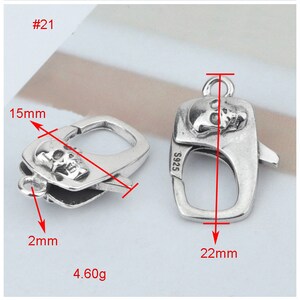 Sterling Silver Clasps, Dragon Clasp, Snake Clasp, Heart Clasp, Circle ...