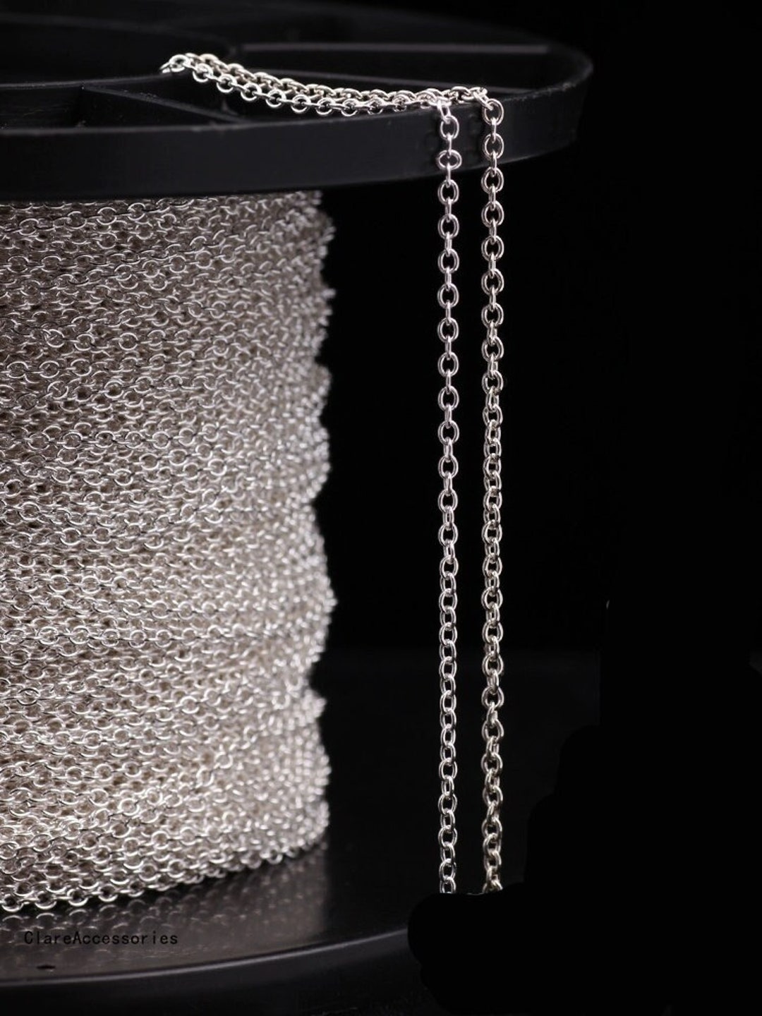 925 Silver Cable Chains, 1.8mm 2mm, Sterling Silver Chain, for Making ...