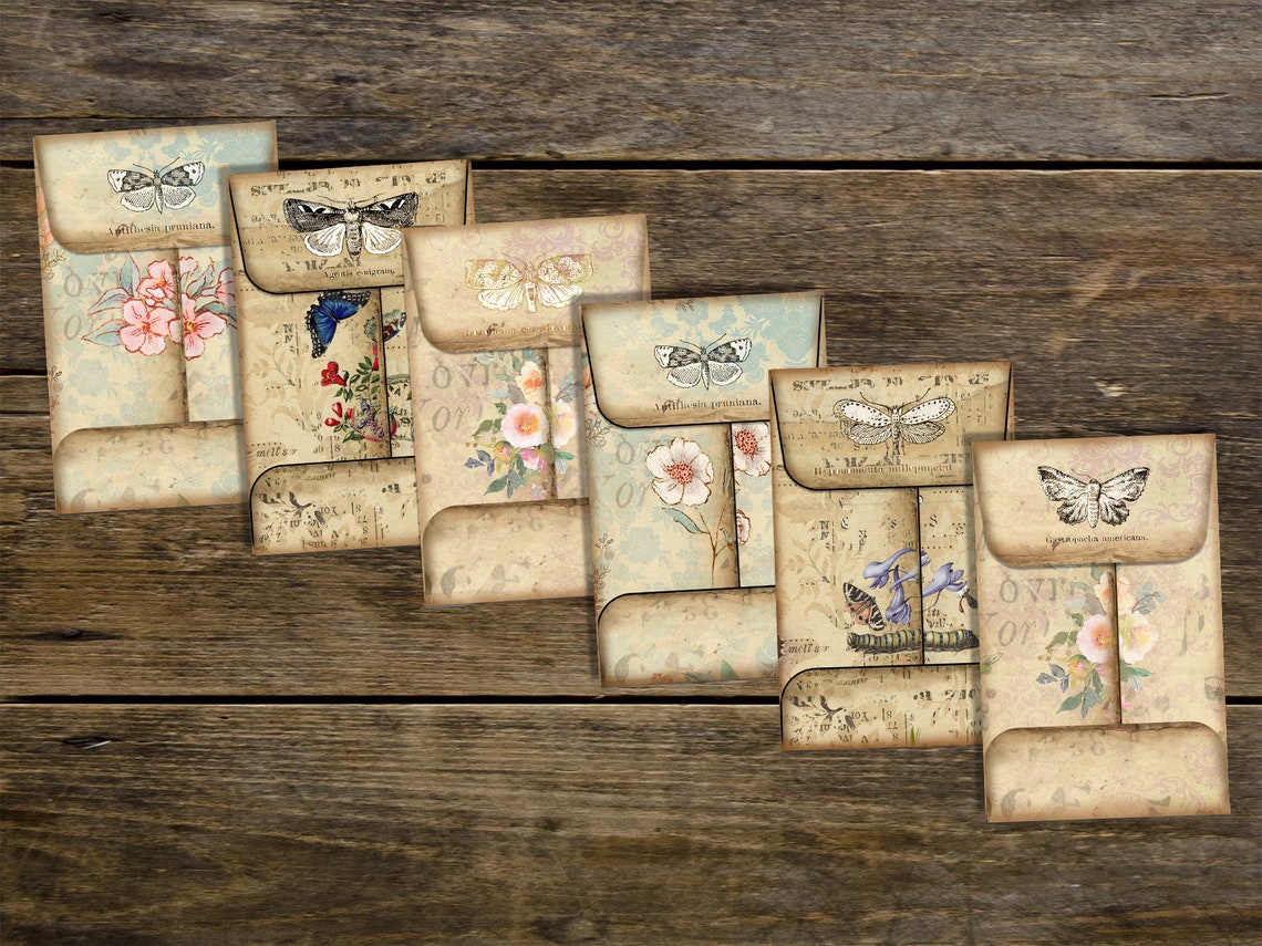 Butterfly, Coin Envelopes, Ephemera, Butterfly Journal, Junk Journal ...