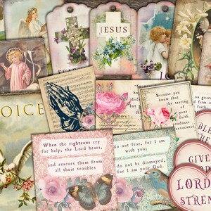 Faith Ephemera Pack, Printable, Prayer Journal, Junk Journal, Christian ...