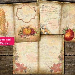 Harvest Pumpkin Journal Kit, 25 Printable Pages, Thanksgiving Journal ...