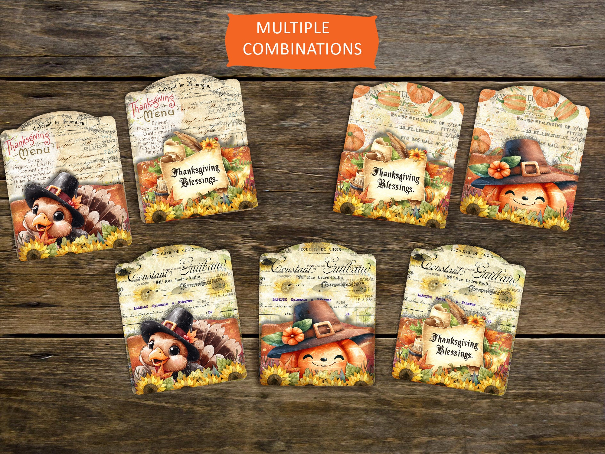 Halloween Loaded Pockets, Printable Pockets, Large Pockets, Halloween ...
