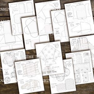 Folded Pocket Templates, Templates, Stamped Overlay, Ink Saver, Junk ...