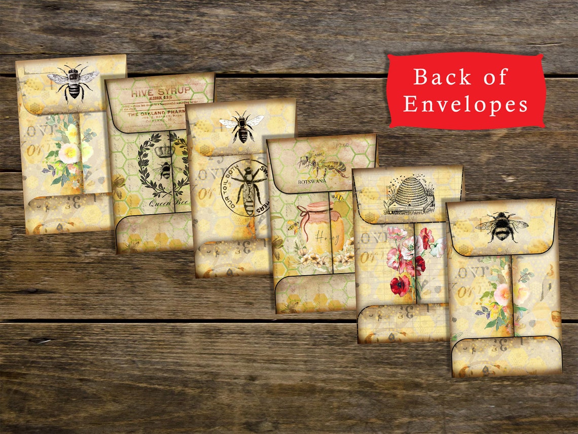Honey Bee Coin Envelopes Ephemera Bee Journal Junk - Etsy