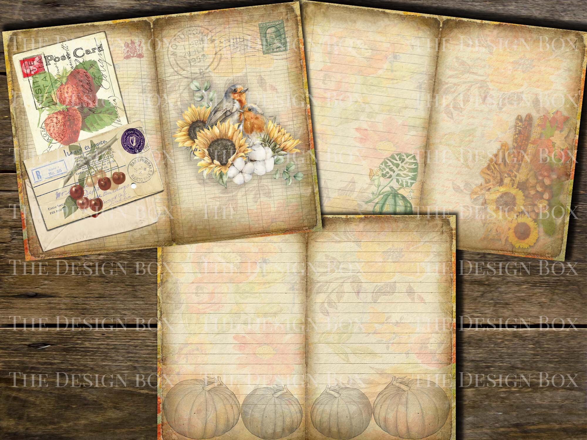 Harvest Pumpkin Journal Kit 25 Printable Pages Thanksgiving - Etsy