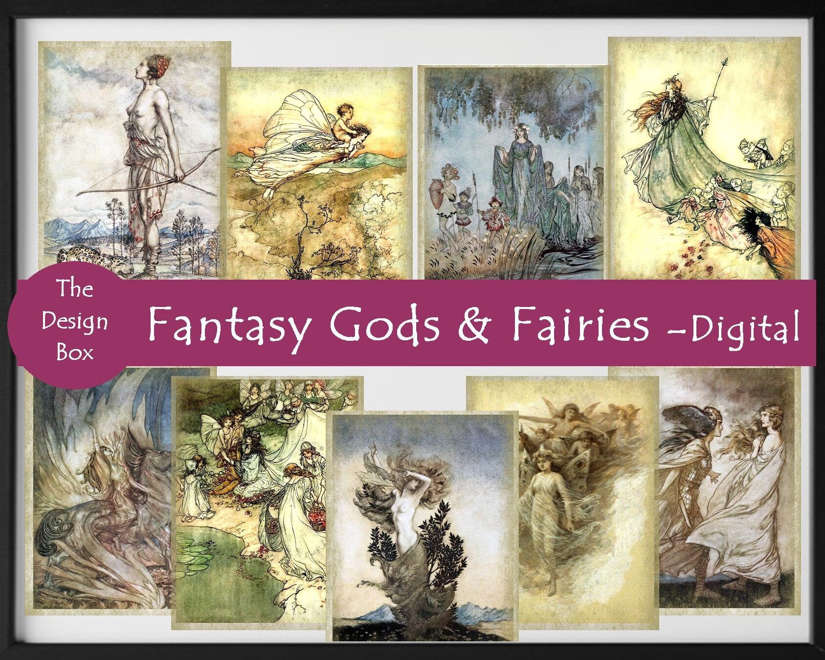 Fantasy & Fairies, Printable Cards, Fairy Cards, Printable Fairy Cards ...