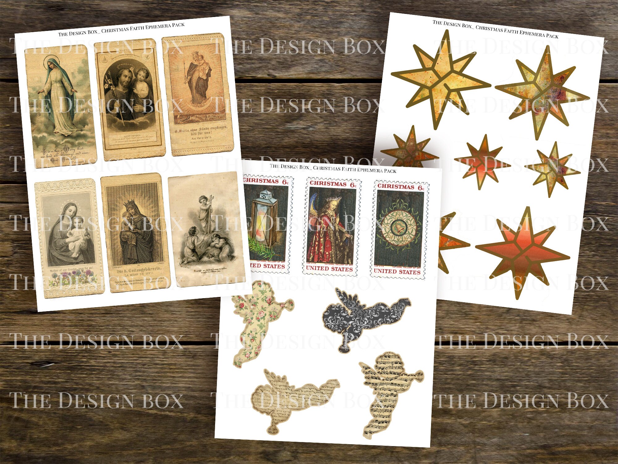 Christmas Faith Ephemera Printable Ephemera Faith Ephemera | Etsy