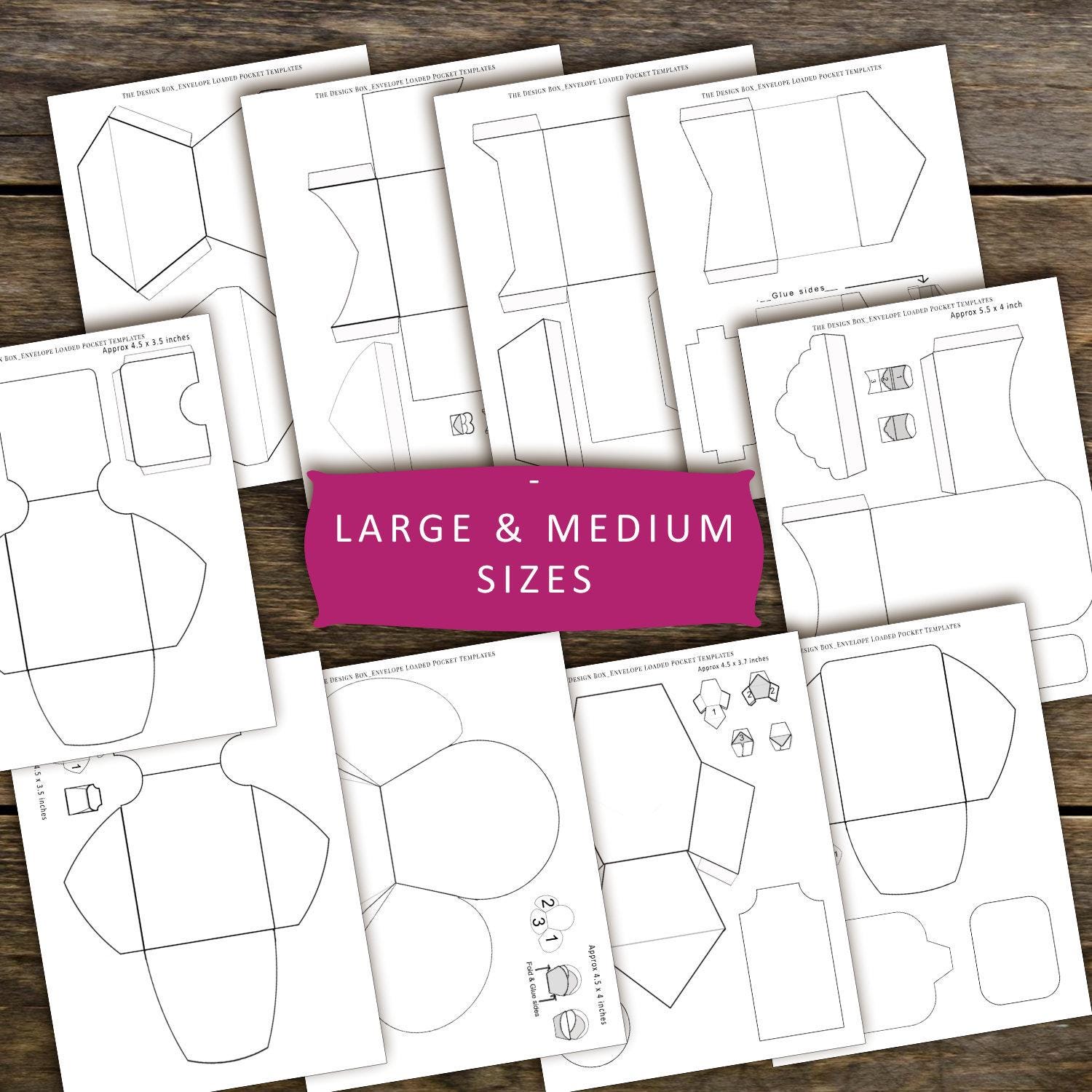 Loaded Envelope Pocket Templates, Templates, Overlay, Ink Saver, Junk ...