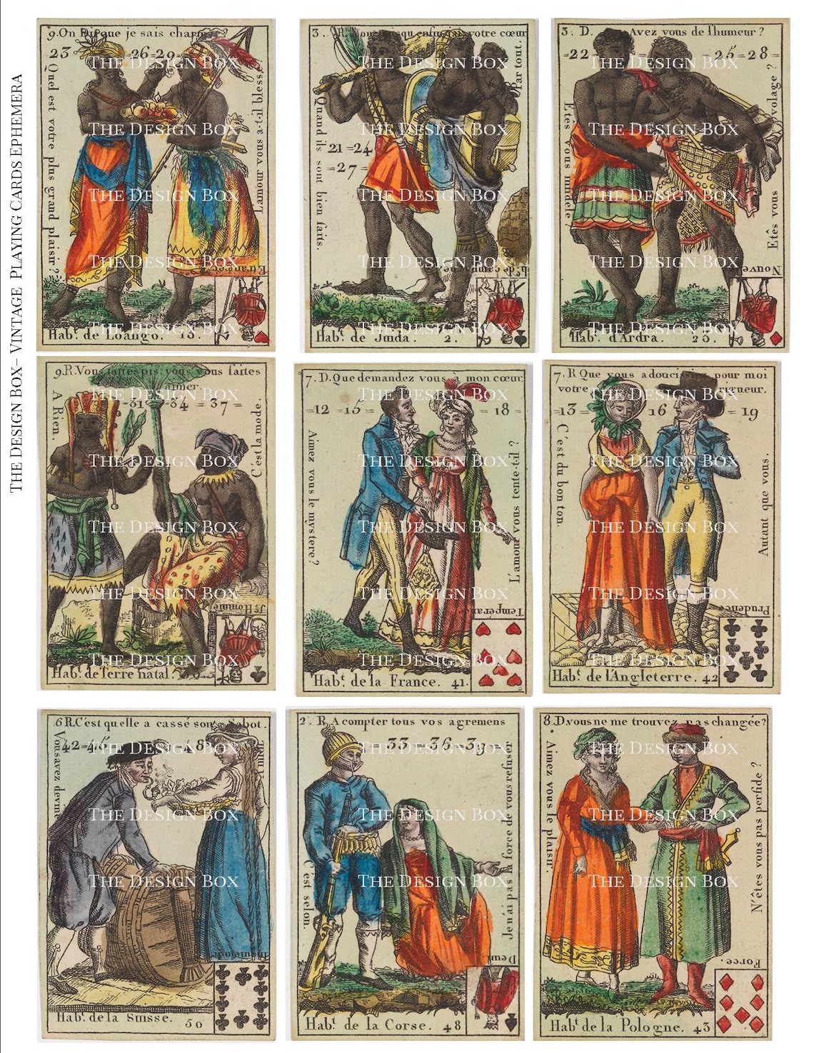 1400-1700 Playing Cards Digital Ephemera Games Ephemera Old - Etsy UK