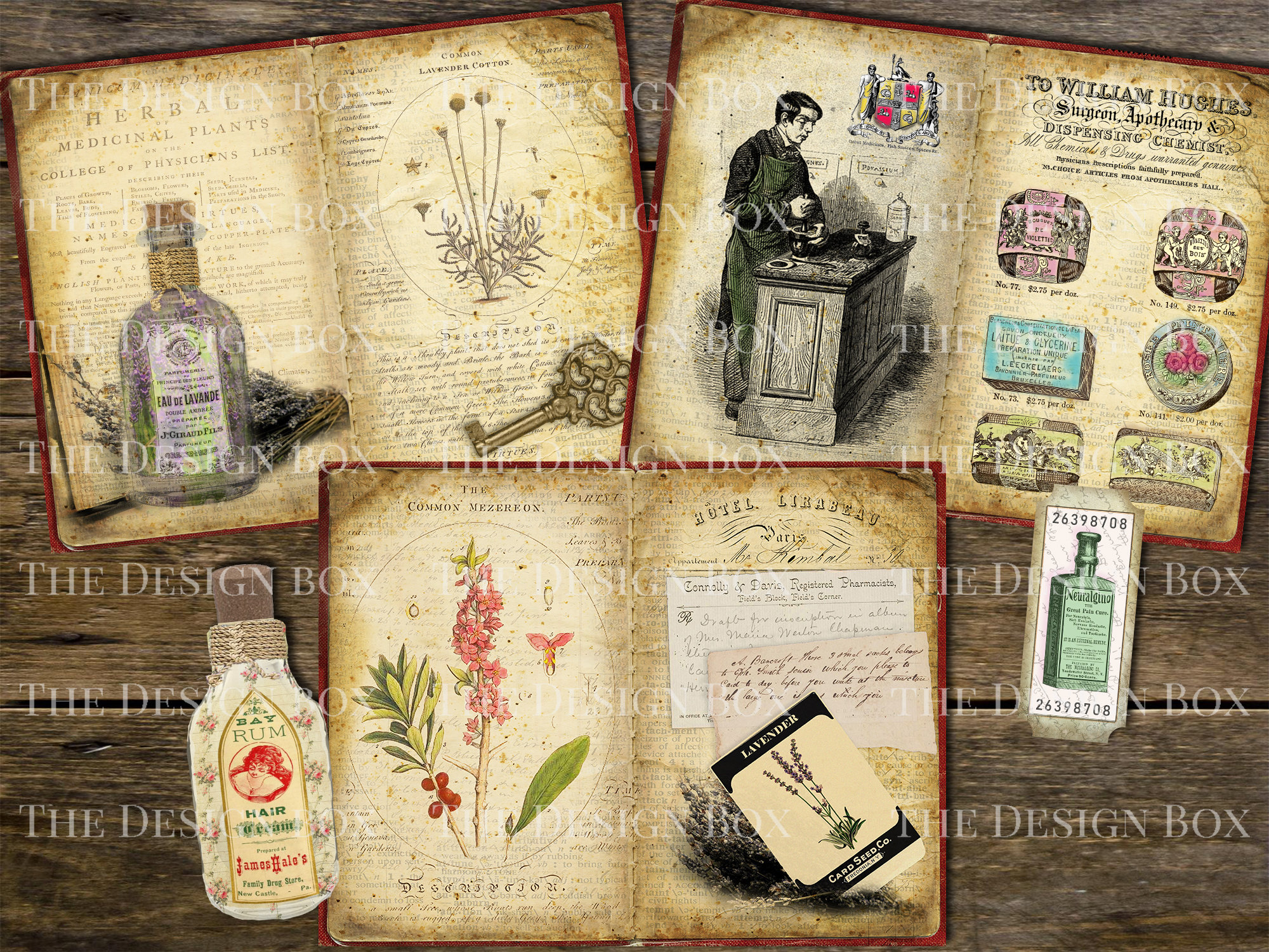 Antique Apothecary Journal Kit Printable Journal - Etsy