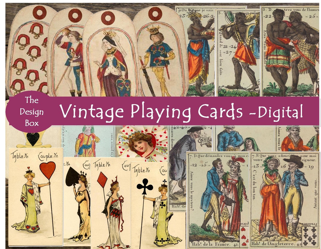 1400-1700 Playing Cards, Digital Ephemera, Games Ephemera, Old Playing ...