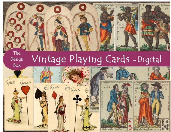 1400-1700 Playing Cards Digital Ephemera Games Ephemera Old - Etsy