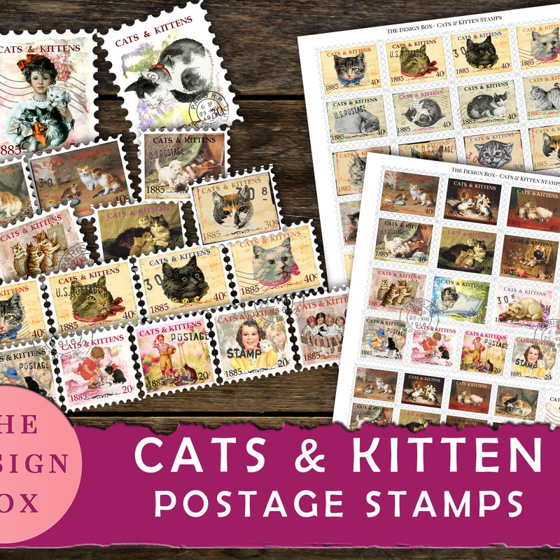 Cat Stamp - Etsy