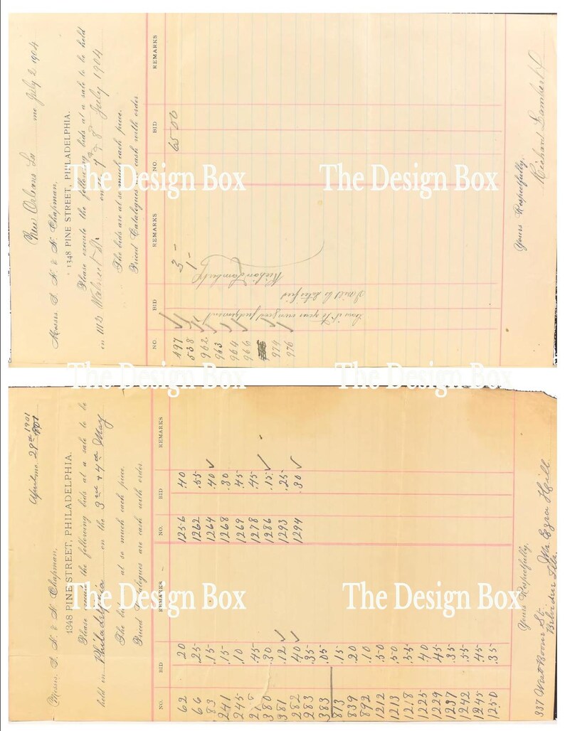 8 Vintage Invoices & Documents, Printable, 1800s, Vintage Receipts, Old ...