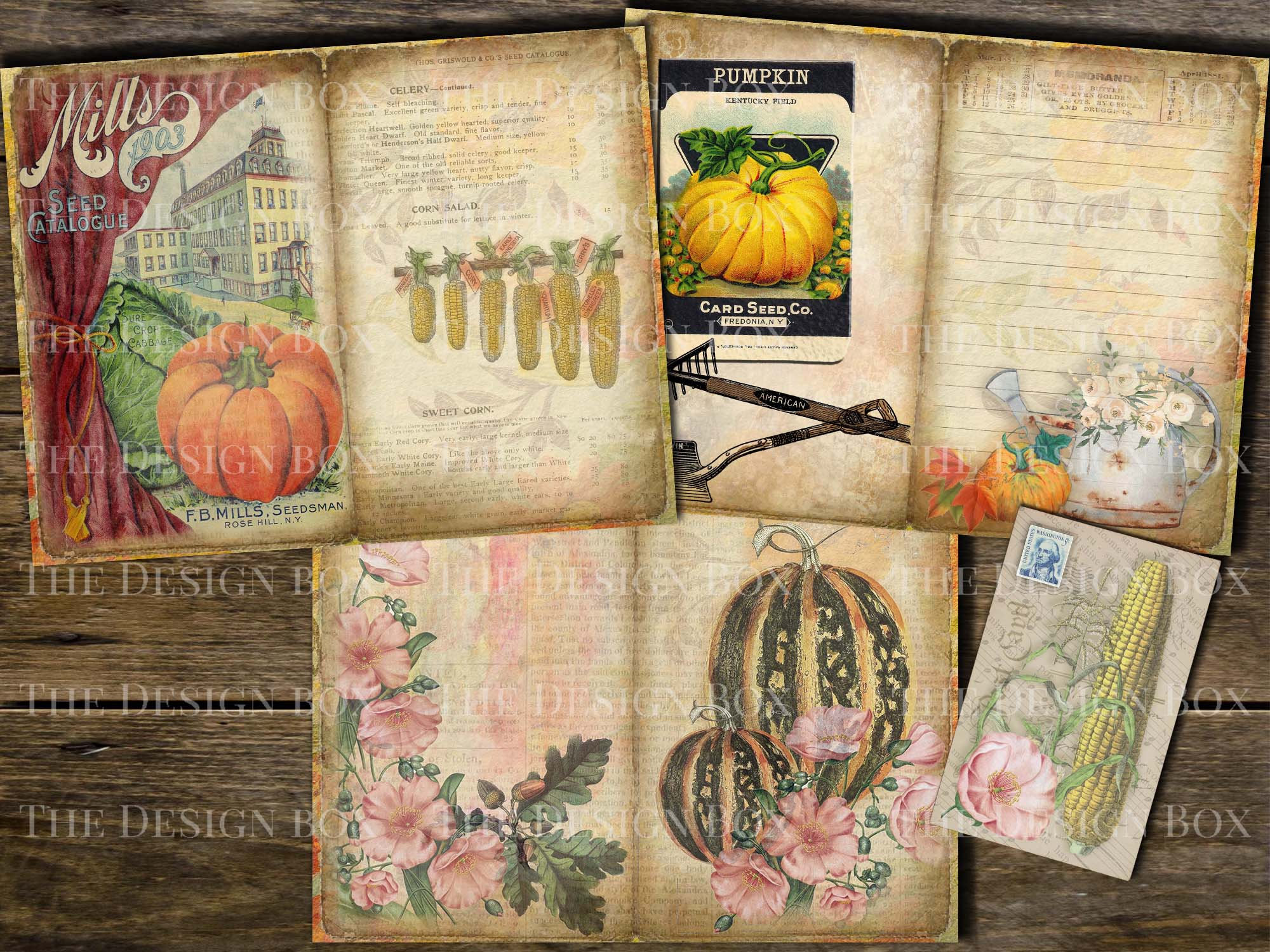 Harvest Pumpkin Journal Kit 25 Printable Pages Thanksgiving - Etsy