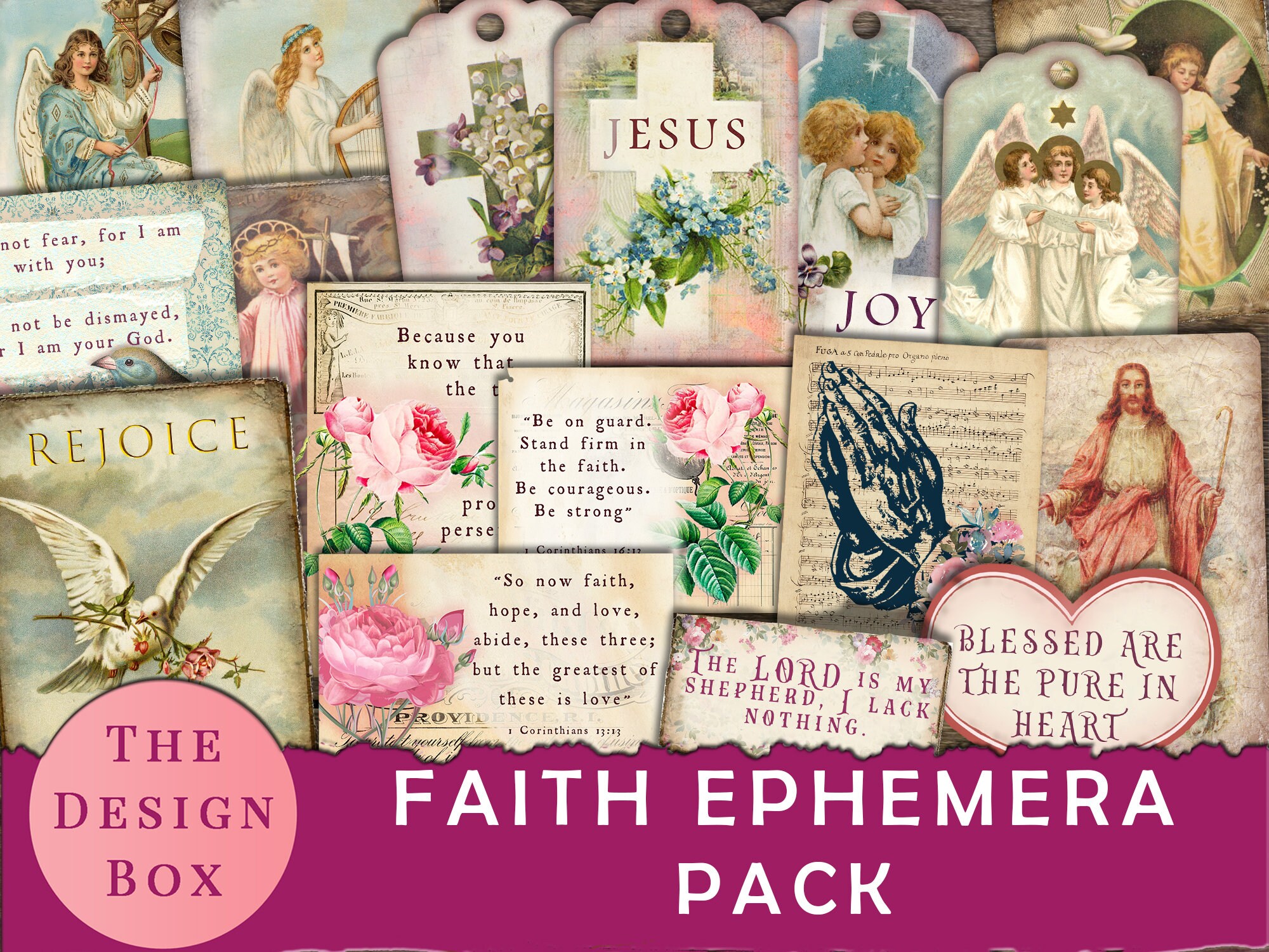 Faith Ephemera Pack Printable Prayer Journal Junk Journal - Etsy