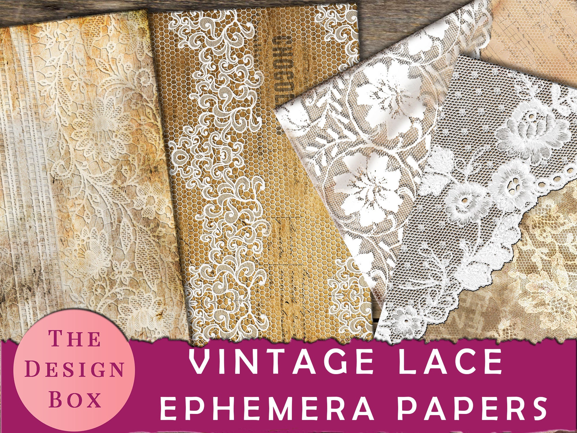 Lace, Junk Journal Printable, Digital Lace Collage, Junk Journal ...