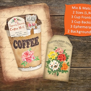Coffee Cups, Loaded Pockets, Coffee Printables, Coffee Journal, Journal ...