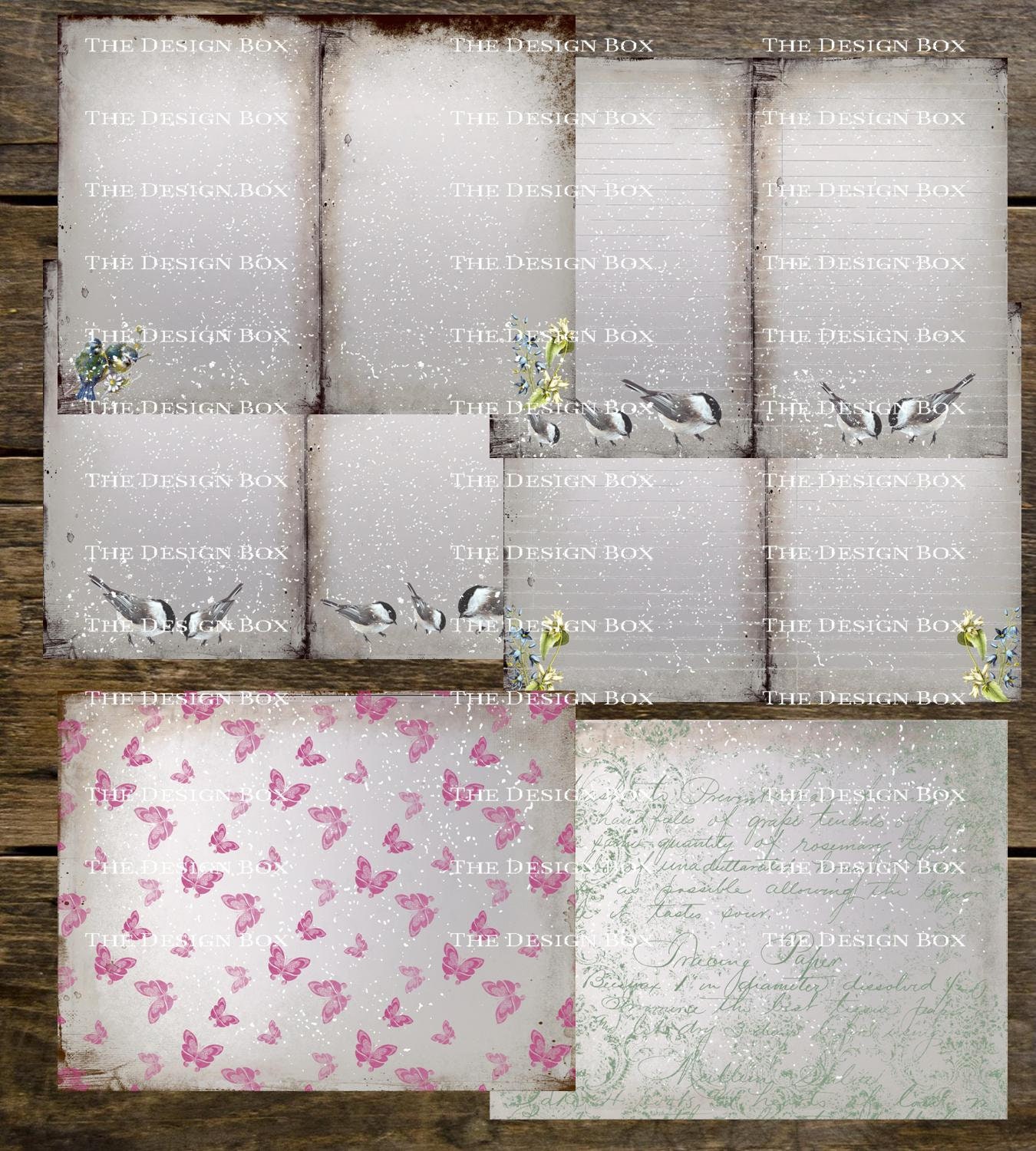 My Winter Garden Journal Kit Printable Journal Winter | Etsy