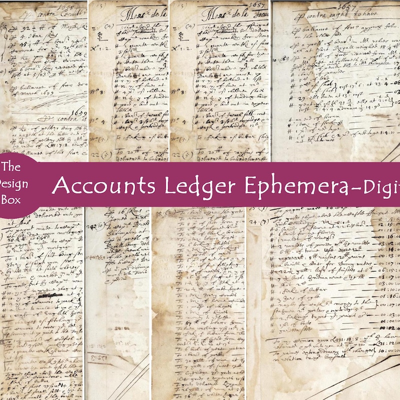 Handwritten Ledger - Etsy