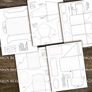 Folded Pocket Templates, Templates, Stamped Overlay, Ink Saver, Junk ...