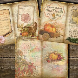 Harvest Pumpkin Journal Kit, 25 Printable Pages, Thanksgiving Journal ...